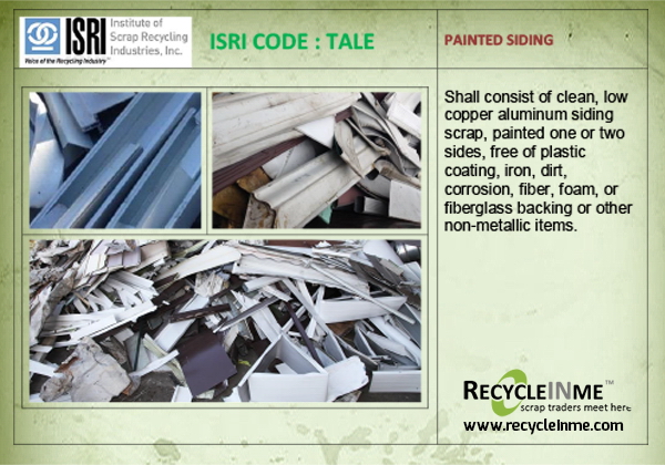 ISRI CODE : TALE - PAINTED SIDING