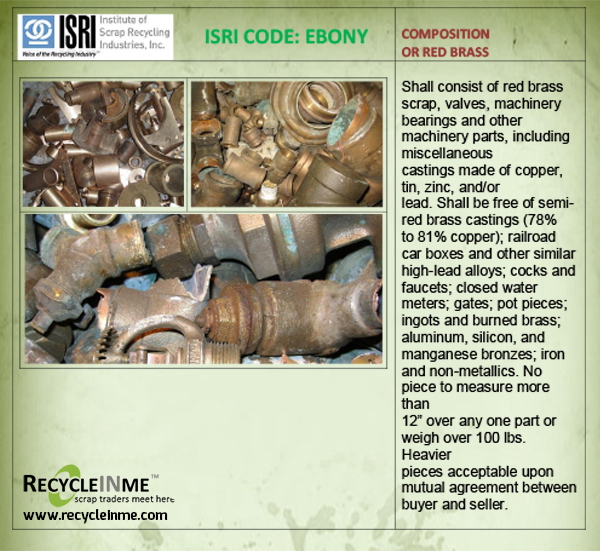 ISRI CODE: EBONY - COMPOSITION OR RED BRASS