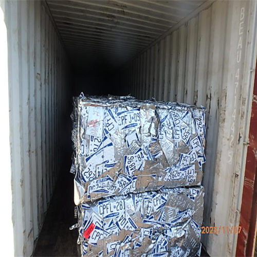 Aluminum License Plate Scrap from Canada, 42,000 lbs Ready for Export ...