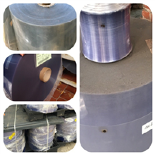 24MT of Rigid Clear PVC Rolls Scrap Available for Sale from Rotterdam